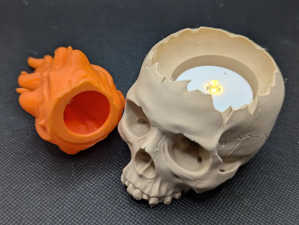 Skull torch - Free 3D Print Model - MakerWorld