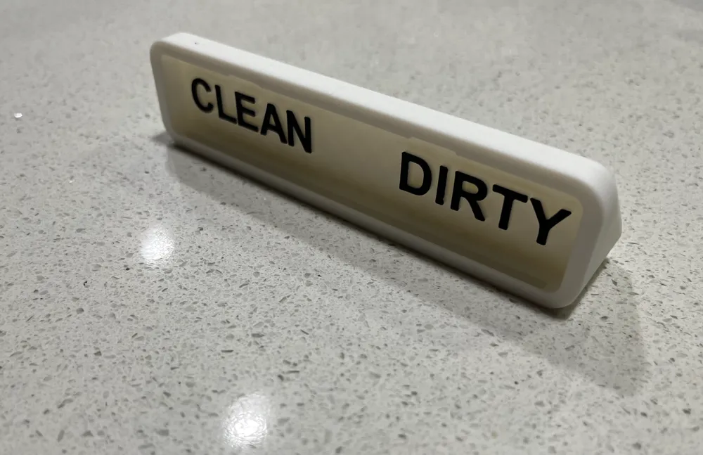 Dishwasher Clean/Dirty Slider Indicator by Protyle Designs - MakerWorld