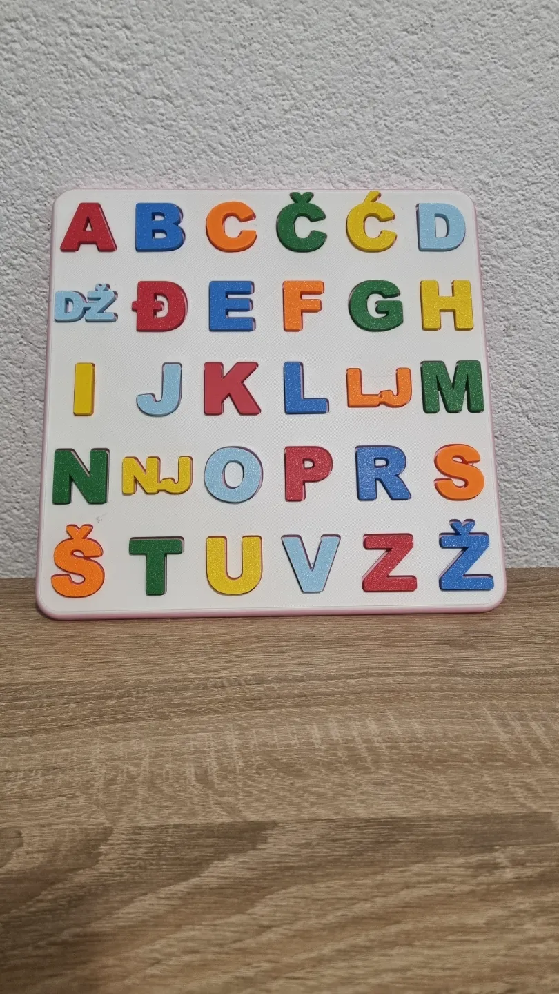 Croatian Alphabet (Hrvatska abeceda) by Mk_90 - MakerWorld