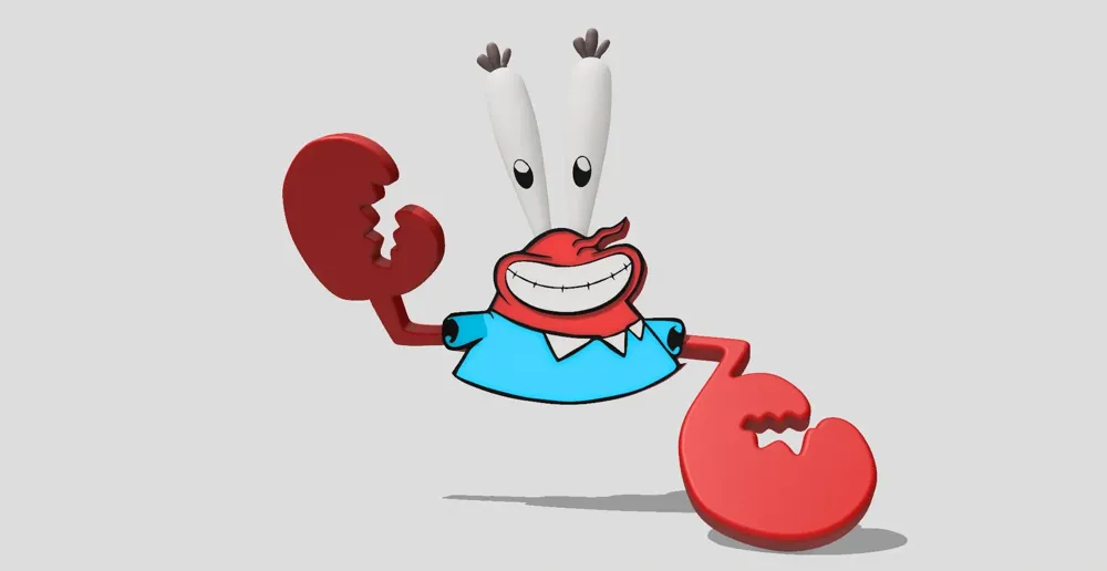 SpongeBob Mr Krabs cartoon cute wall-mounted rack, hook, shelf, hair ...