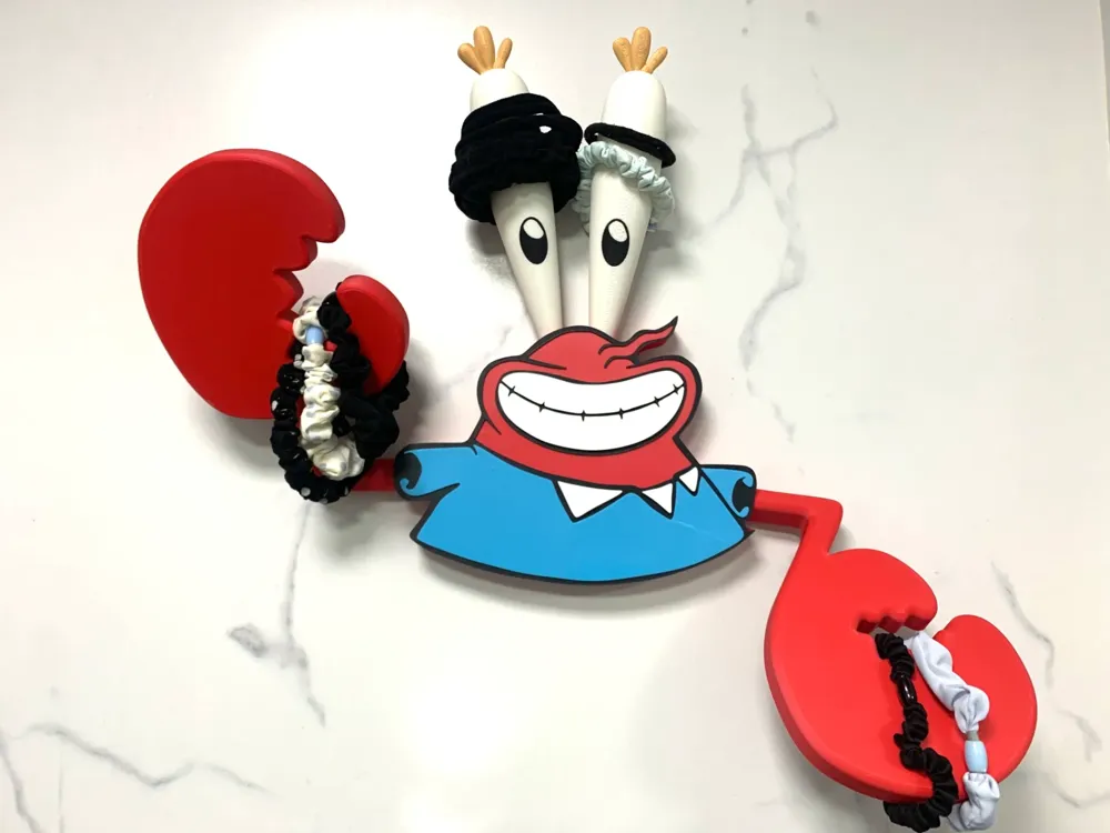 SpongeBob Mr Krabs cartoon cute wall-mounted rack, hook, shelf, hair ...