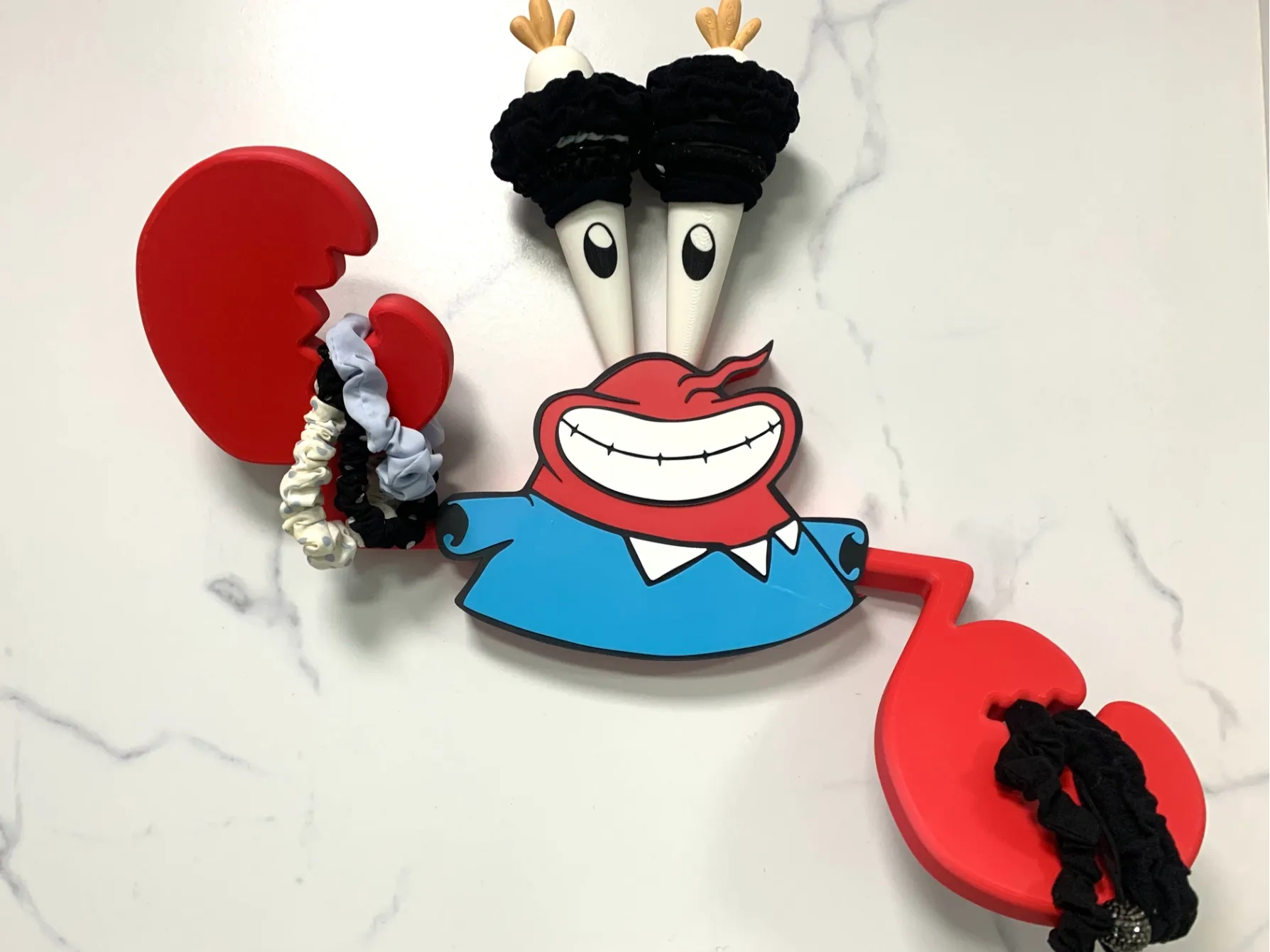 SpongeBob Mr Krabs cartoon cute wall-mounted rack, hook, shelf, hair ...