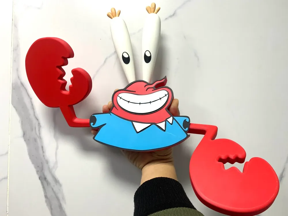 SpongeBob Mr Krabs cartoon cute wall-mounted rack, hook, shelf, hair ...