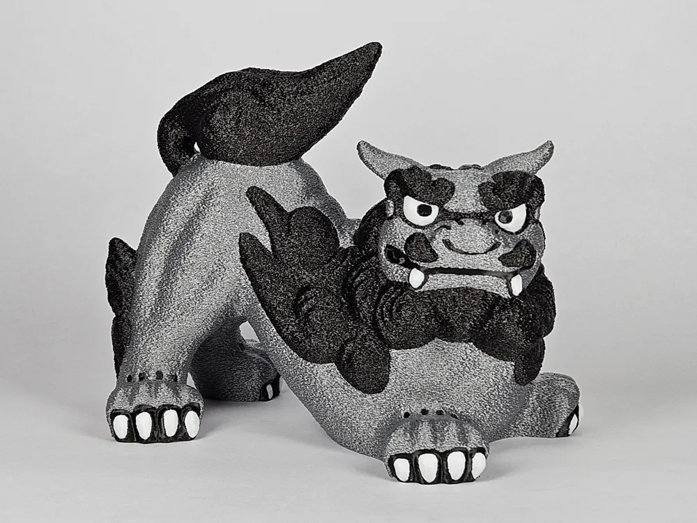 Okinawan Shisa Pair - Guardian Lion-Dogs - Free 3D Print Model - MakerWorld