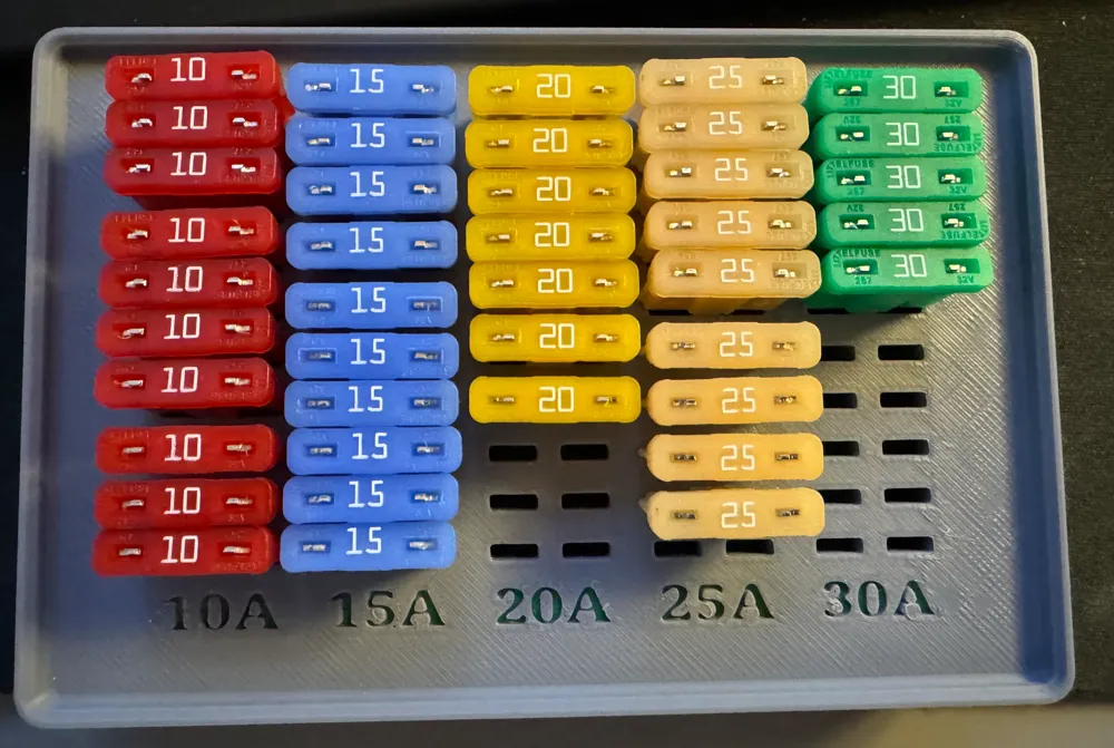 Gridfinity ATO Fuse Tray 2 x 3 x 2 Remixed by ub3rdud3 - MakerWorld