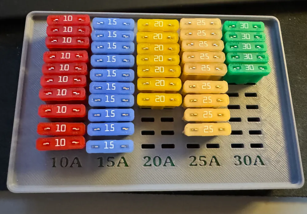 Gridfinity ATO Fuse Tray 2 x 3 x 2 - 免费 3D 打印模型 - MakerWorld