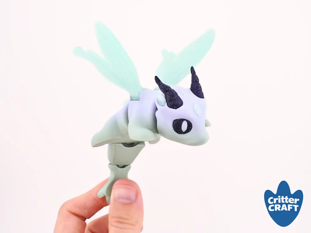 Mini Flexi Fairy Dragon - Free 3D Print Model - MakerWorld