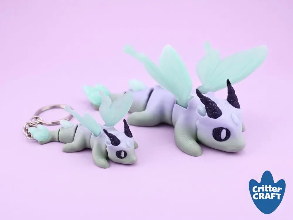 Mini Flexi Fairy Dragon - Free 3D Print Model - MakerWorld
