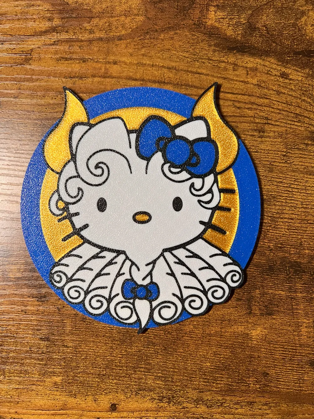 Hello Kitty cosplaying Beast Coaster/Wall Art by StudBuffin - MakerWorld