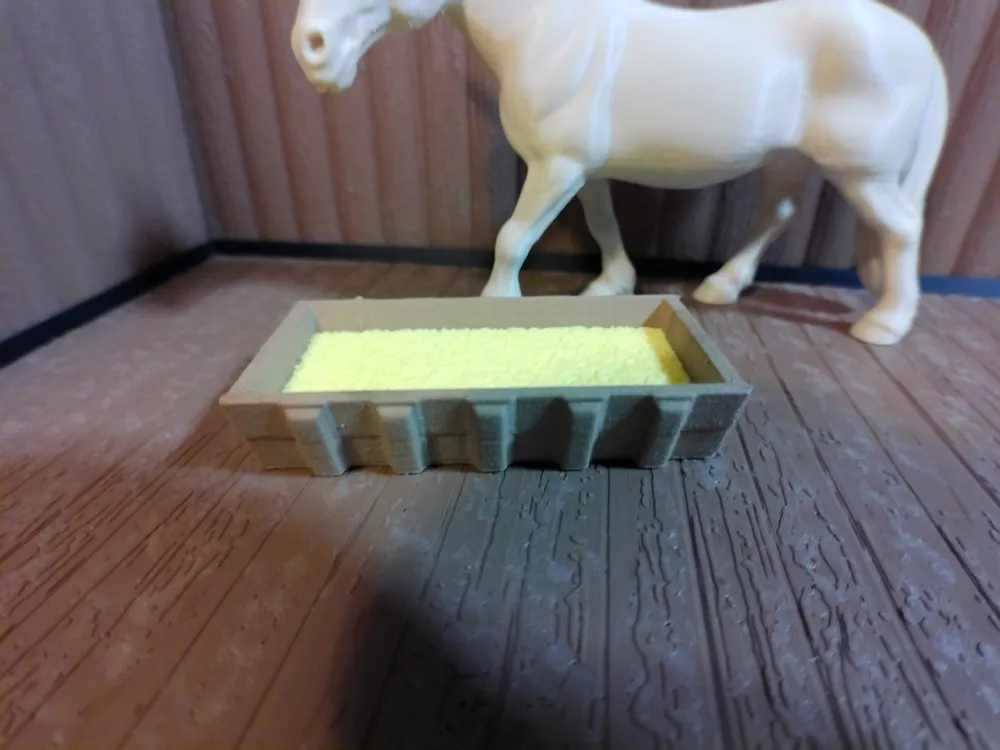 Dollhouse - Feed & Water Trough - Free 3D Print Model - MakerWorld