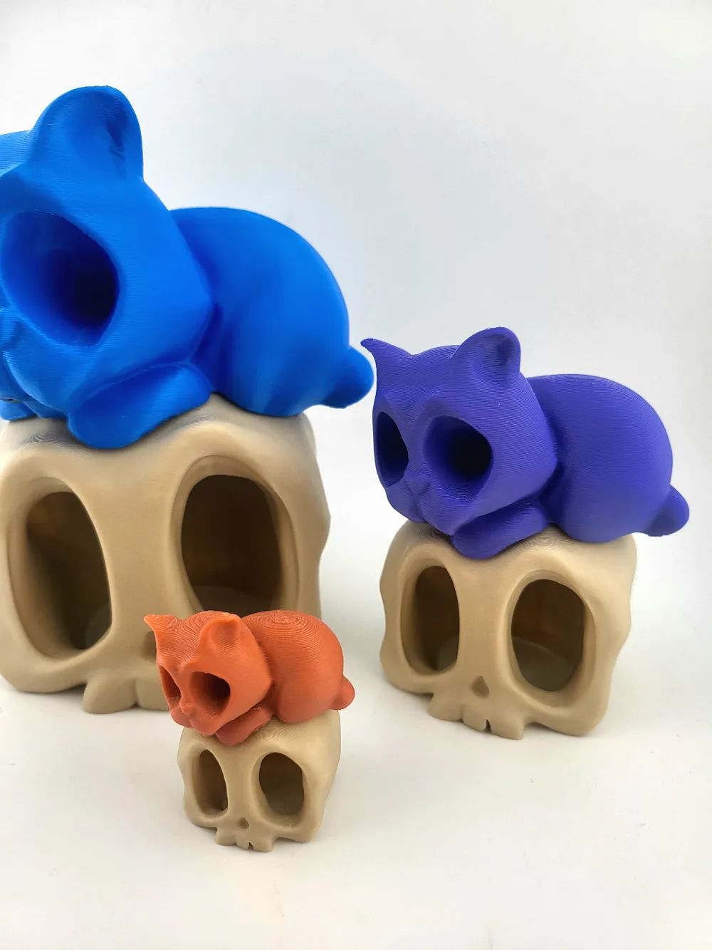 kawaii cat skull sweet cute by Mad power MakerWorld: Download Free 3D ...