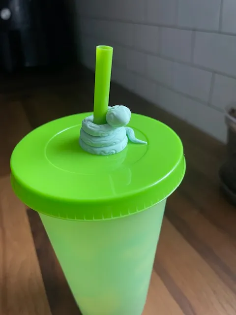 3 Different Snake Straw/Tumbler Toppers - Free 3D Print Model - MakerWorld