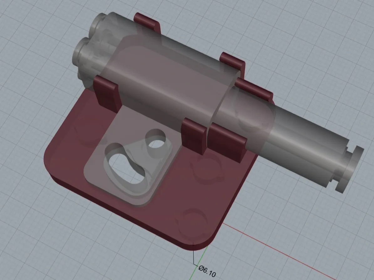AMS hub five-way magnetic mounting bracket STP file provided by ...