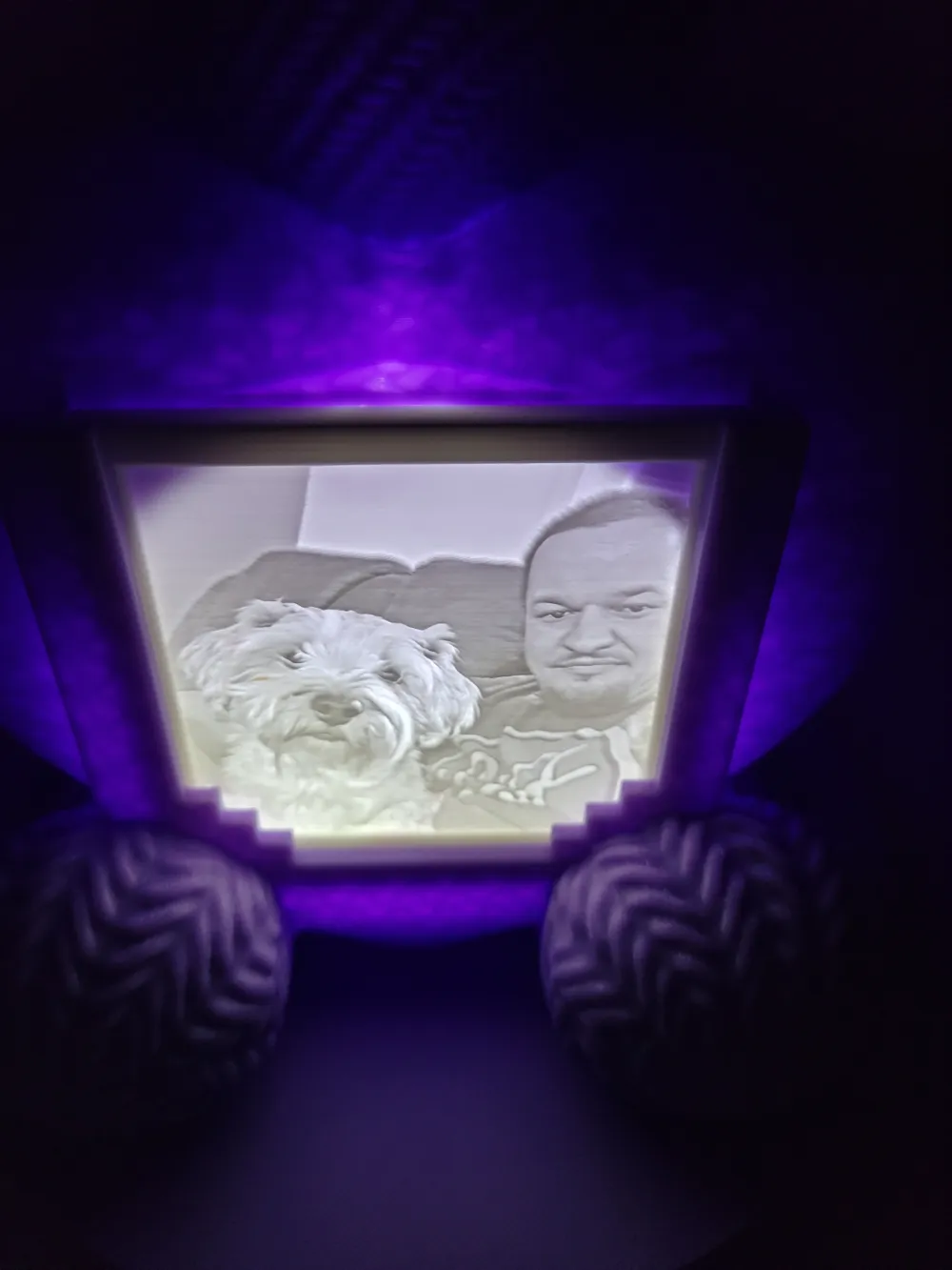Crocheted bear lithophane lamp by PBWyo3D - MakerWorld