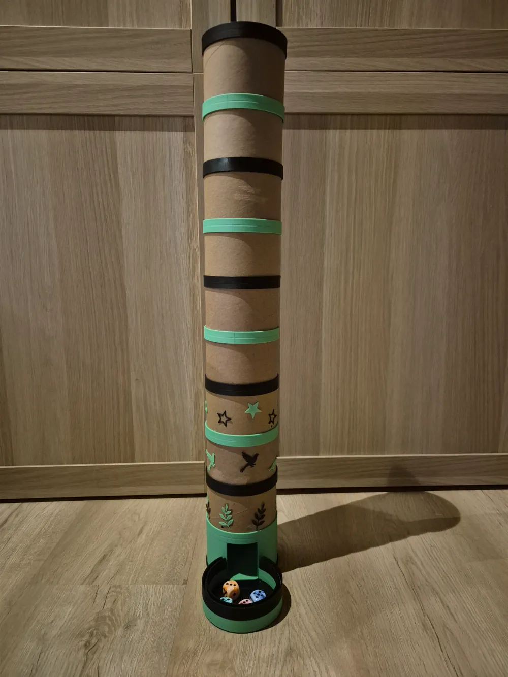 Re-Use & Re-Roll the Stackable Upcycled Dice Tower - Free 3D Print ...