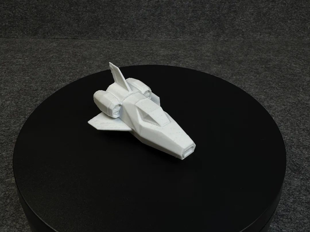 Low Poly Space Ship - Free 3D Print Model - MakerWorld