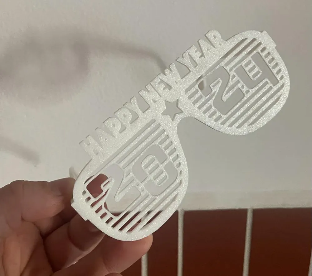 Happy new year 2024 glasses Remixed by Důša - MakerWorld