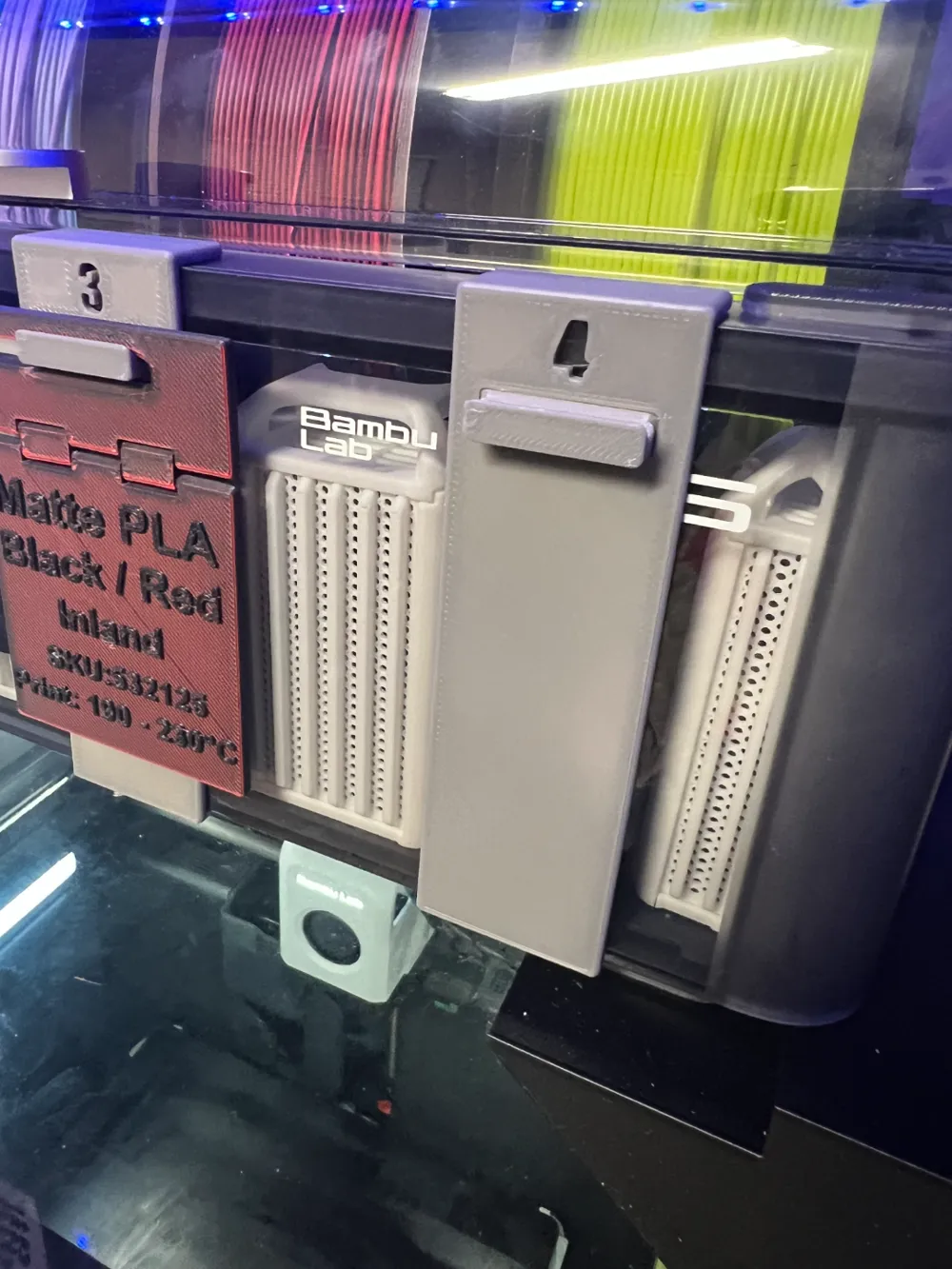 AMS clip-on holder for Filament Dry Box Label by Genetic Designs ...