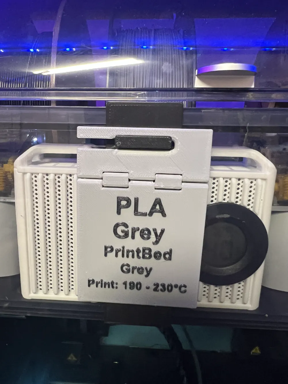 AMS clip-on holder for Filament Dry Box Label by Genetic Designs ...