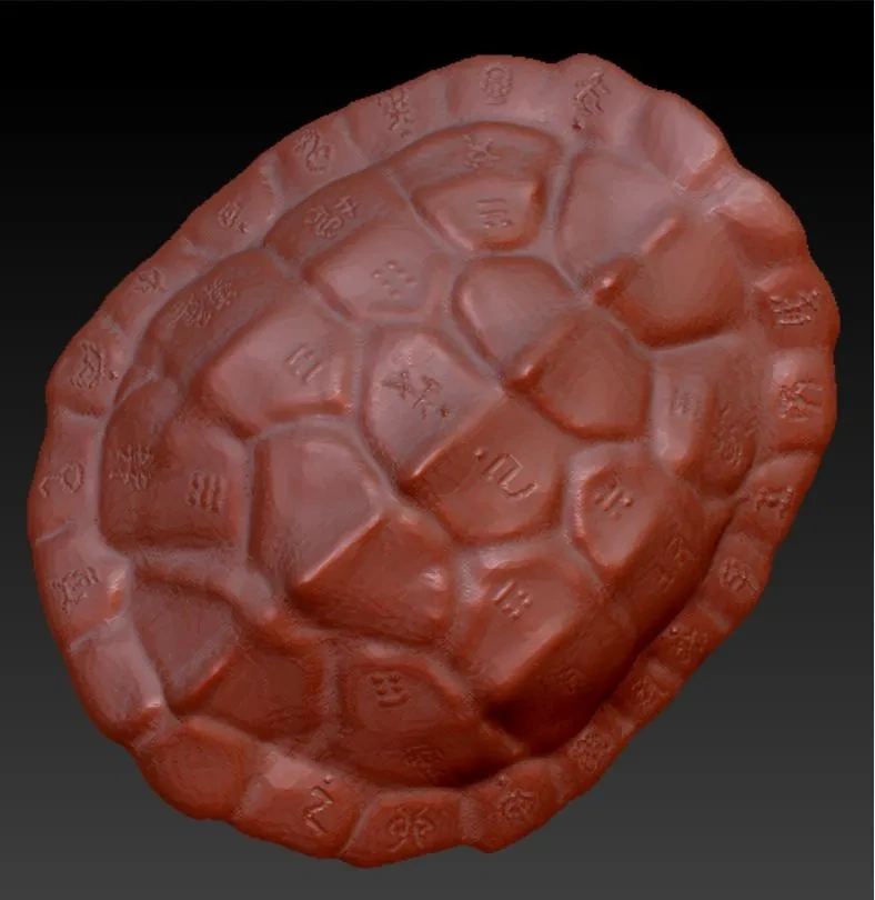 Celestial Stems and Earthly Branches Six Lines Turtle Shell 【No Killing ...