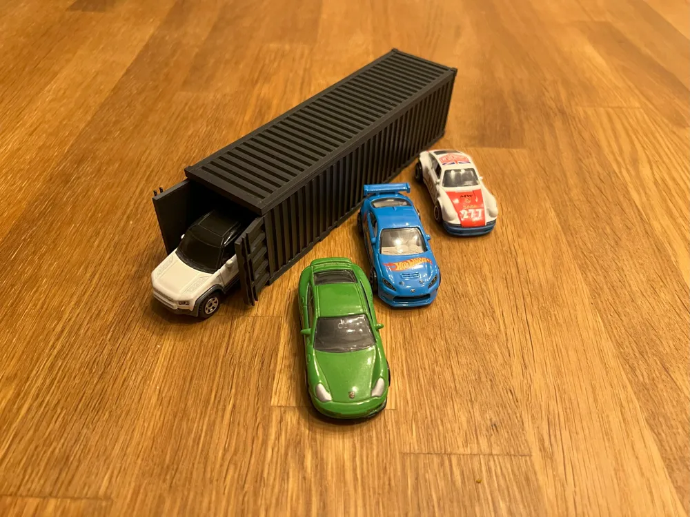 Double Container 1/64 for matchbox, hotwheel, siku by Sir_Stigma - MakerWorld