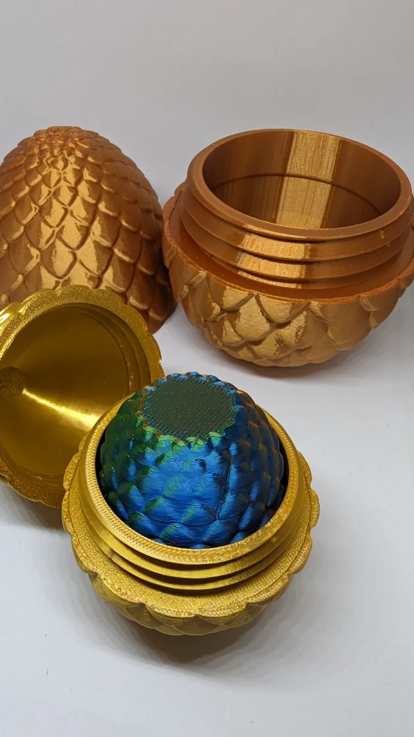 Threaded Dragon Egg Matryoshka - Easter decoration Remixed by 3DJupp - MakerWorld