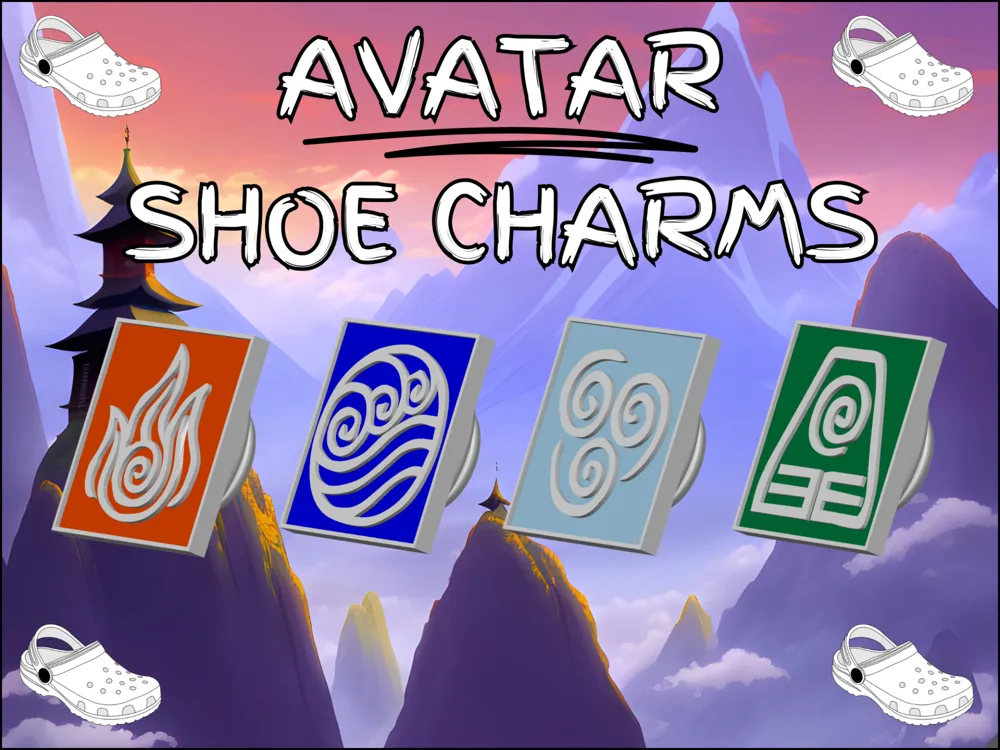 Avatar Elements Croc Charms by Atro - MakerWorld