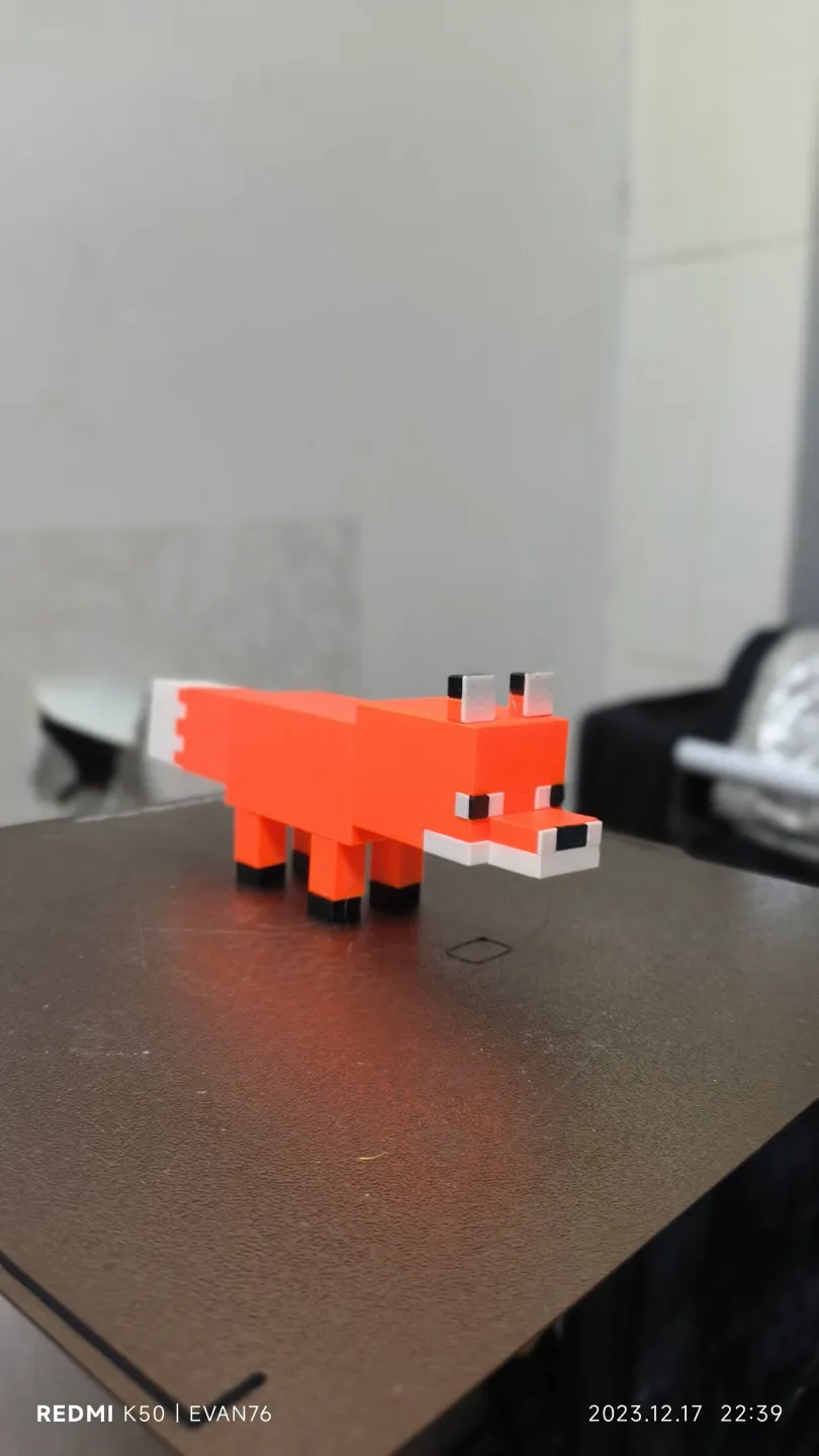 站立的我的世界狐狸/stand minecraft fox by Evan76 - MakerWorld
