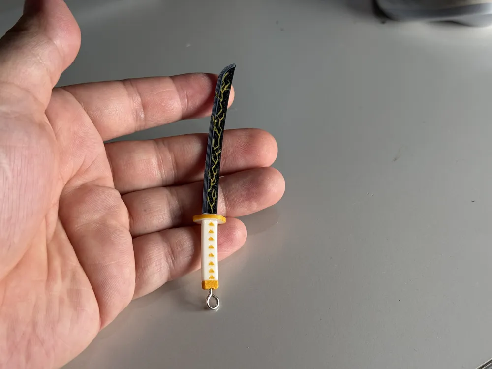 Demon slayer Sword series mini keyring - Free 3D Print Model - MakerWorld