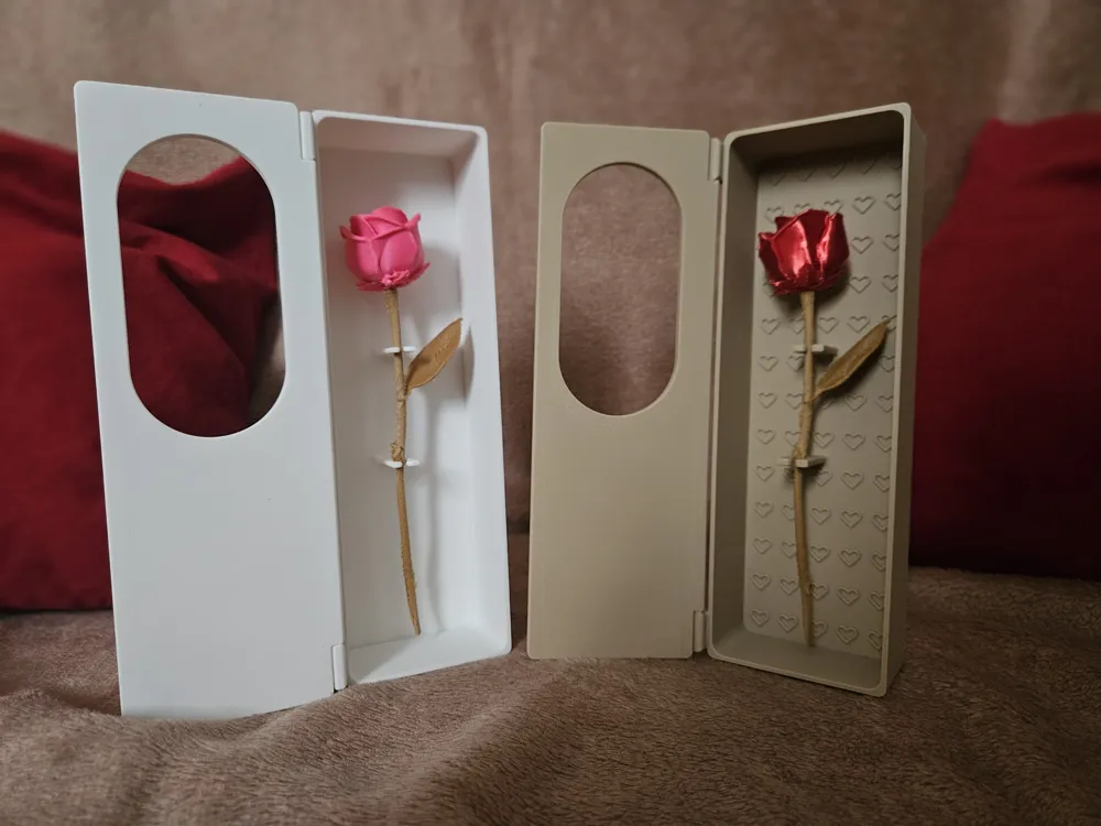Boîte de roses Saint-Valentin - Modèle d'Impression 3D Gratuit - MakerWorld