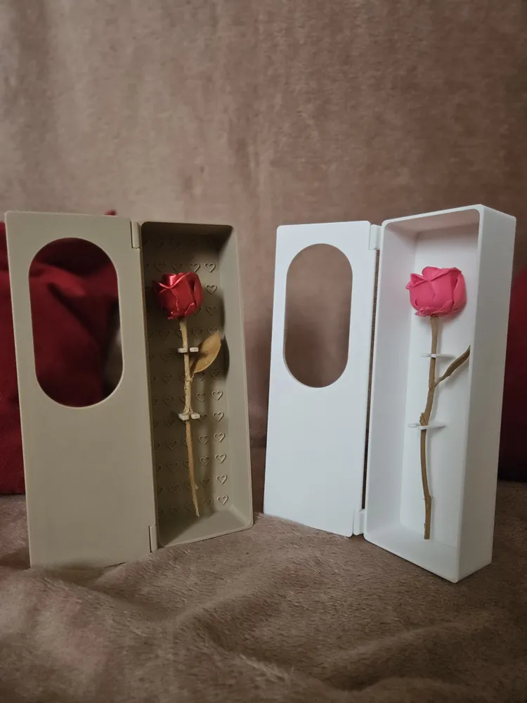 Boîte de roses Saint-Valentin - Modèle d'Impression 3D Gratuit - MakerWorld