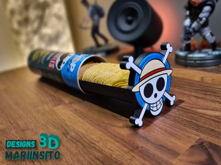 Pringles tray with lid (One Piece Version) by MARiiNSITO - MakerWorld