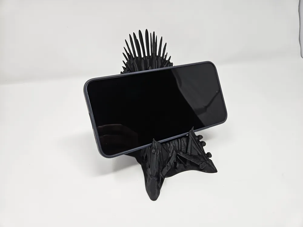 Iron Phone Throne - GOT Phone Stand - Free 3D Print Model - MakerWorld