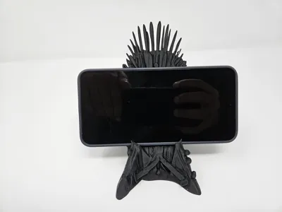 Iron Phone Throne - GOT Phone Stand - Free 3D Print Model - MakerWorld