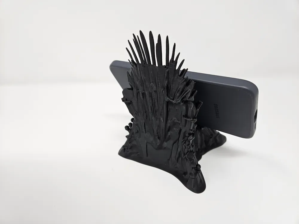Iron Phone Throne - GOT Phone Stand - Free 3D Print Model - MakerWorld