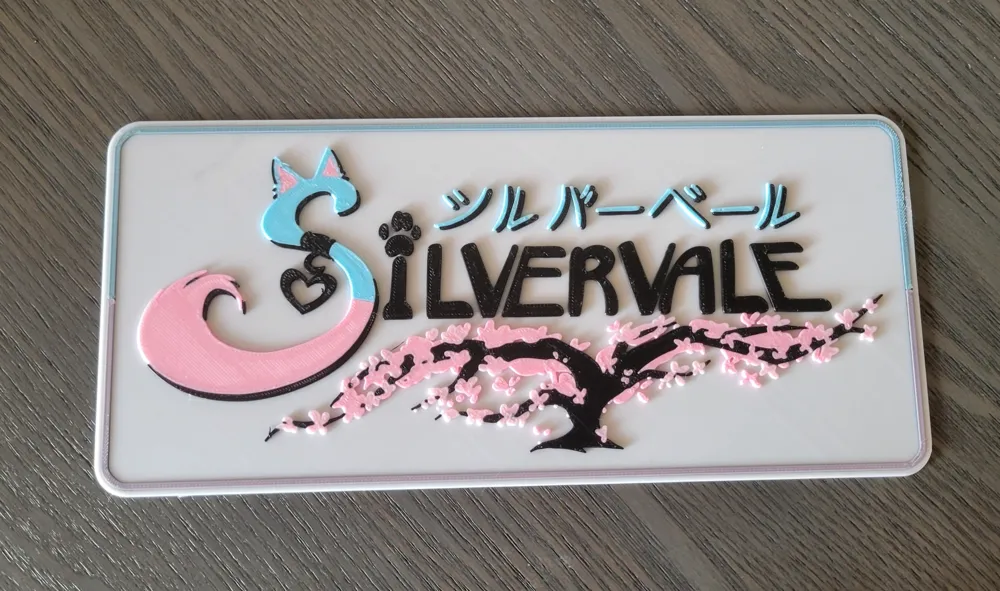 Silvervale Sign - Free 3D Print Model - MakerWorld