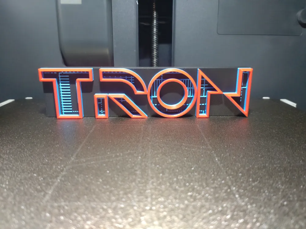 Tron Logo by Seb MakerWorld: Download Free 3D Models