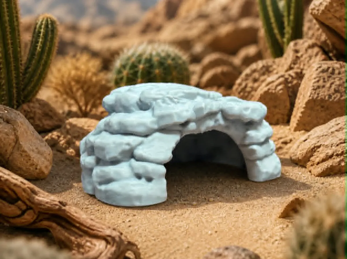 Rocky Hide Cave - snakes, geckos, animals, shelter - Free 3D Print ...