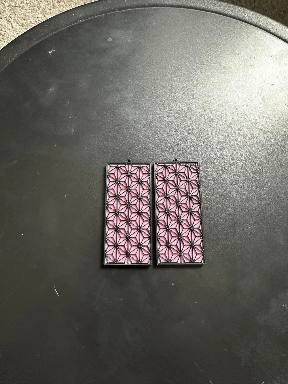 Demon Slayer - Nezuko inspired earrings by Jayyyw MakerWorld: Download ...