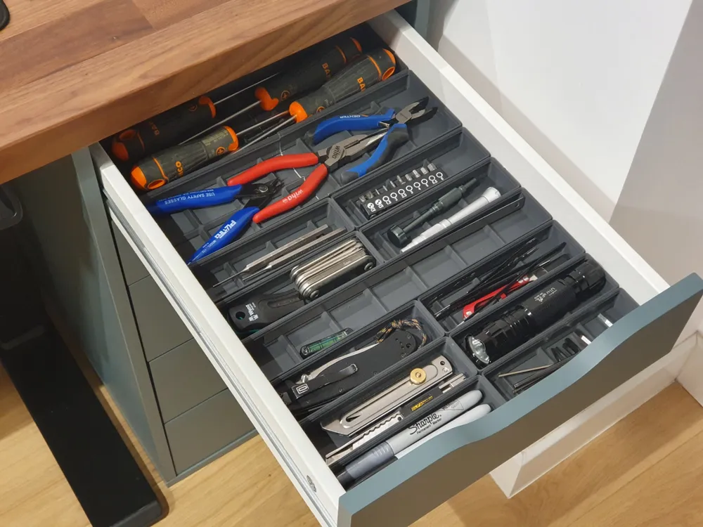 Gridfinity Baseplate for IKEA ALEX Remixed by FONSWERKS MakerWorld ...