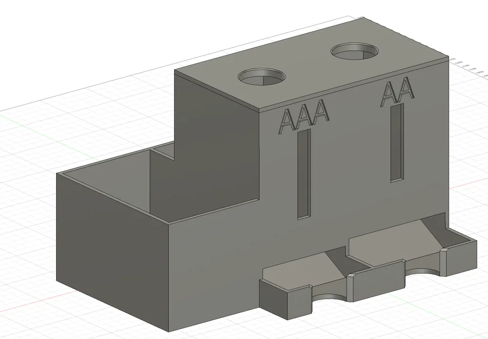 Large Battery Dispenser - AA, AAA + more (Updated) - Free 3D Print ...