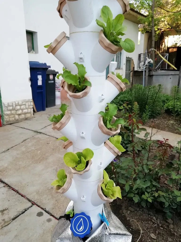 Modular Hydroponic Tower Garden Remixed by christiansotelo2244 - MakerWorld