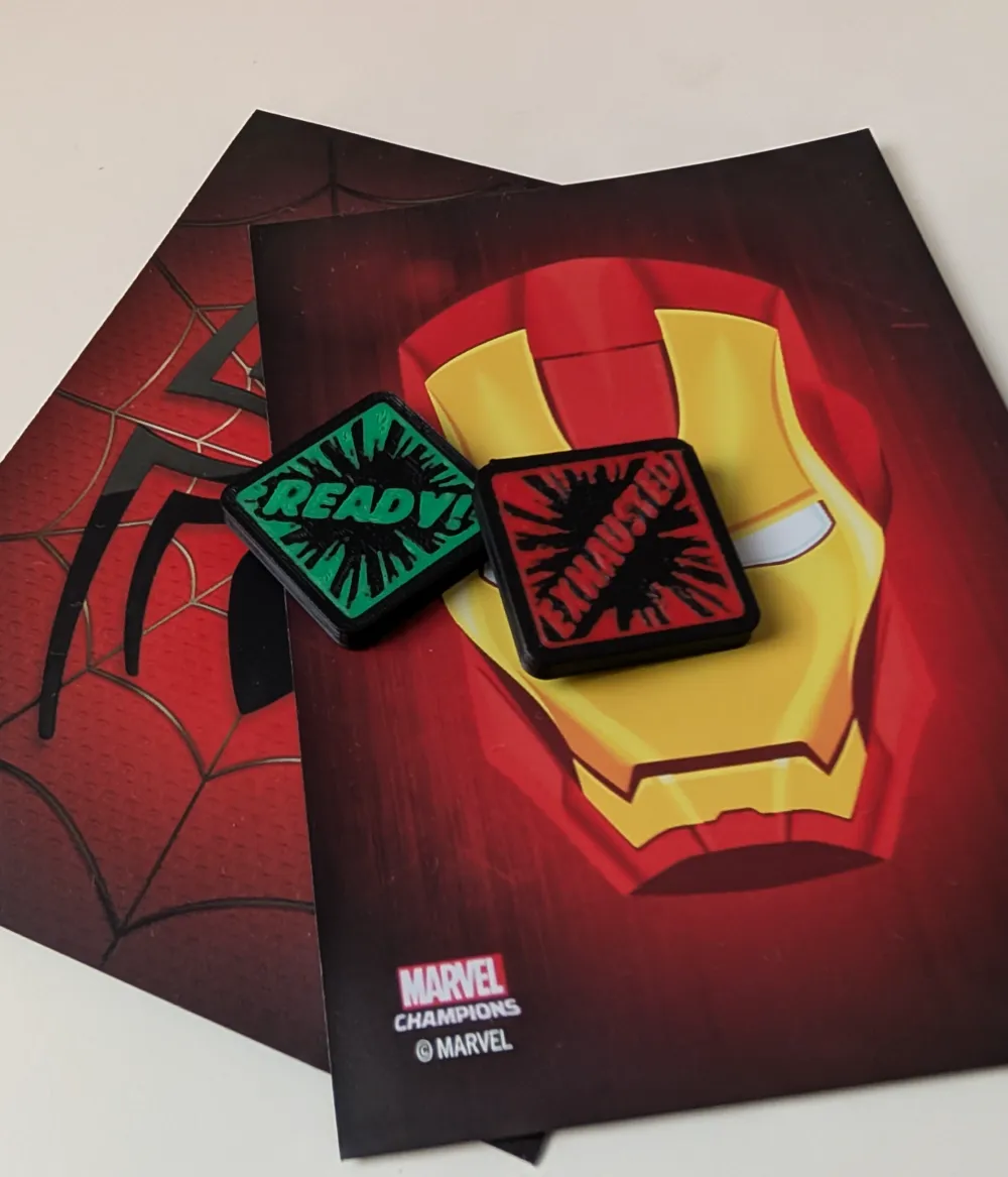 Marvel Champions LCG Ready / Exhausted Token Set by MrThous - MakerWorld