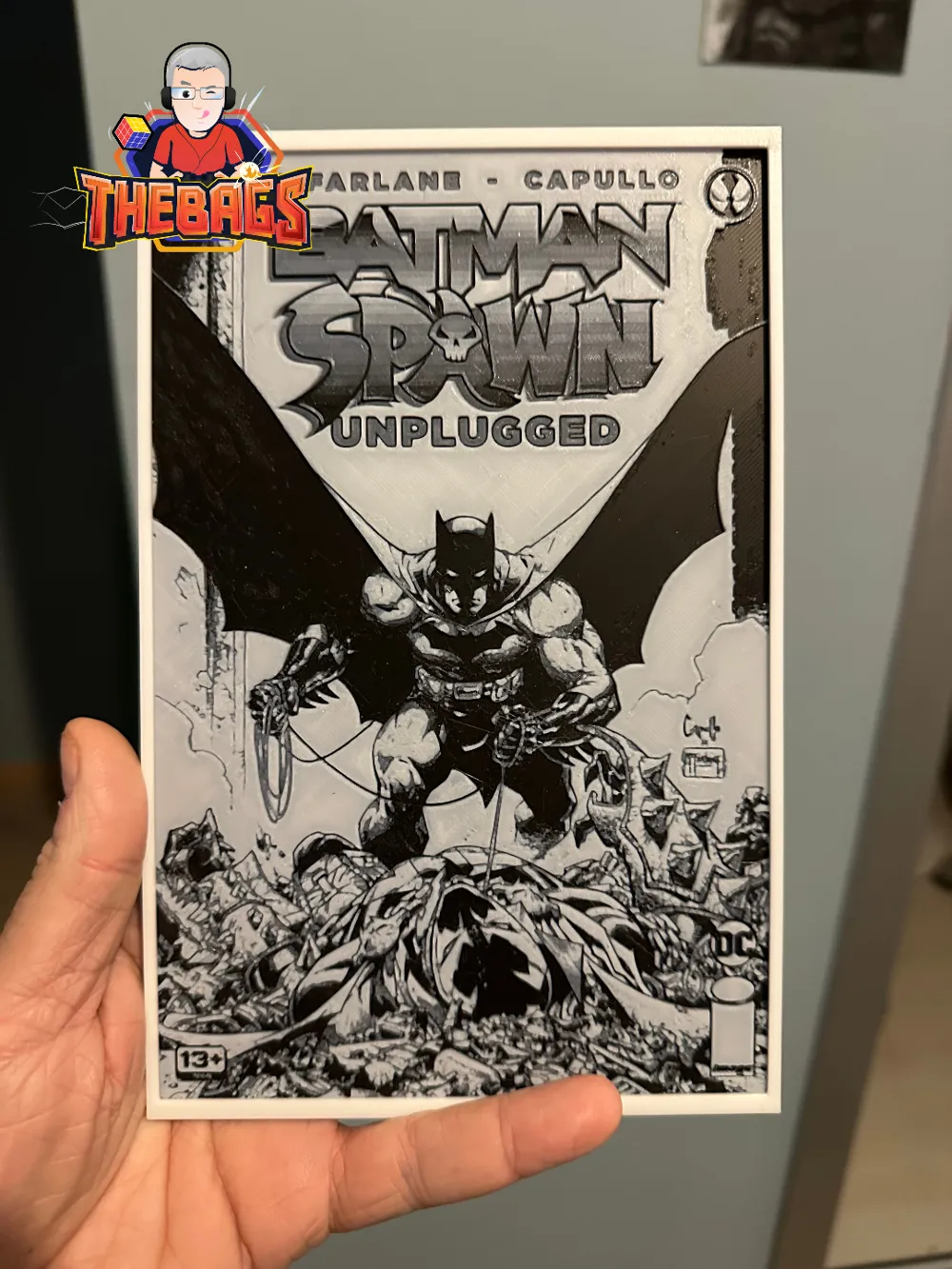 Batman Spawn Unplugged #1 Cover (2023) - HueForge by TheBags - MakerWorld