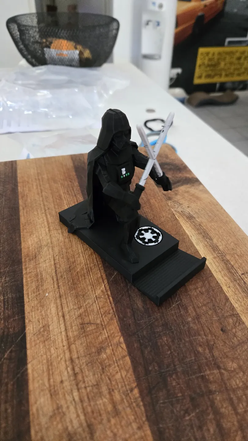 Darth Vader Light Saber Phone Holder Remixed by vidguide MakerWorld ...