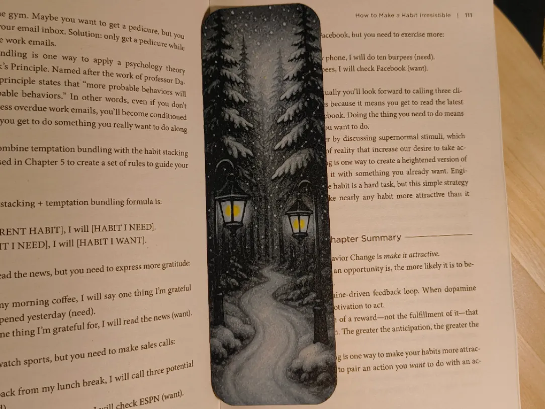 Winter Forest Bookmark by Raitis3D MakerWorld: Download Free 3D Models