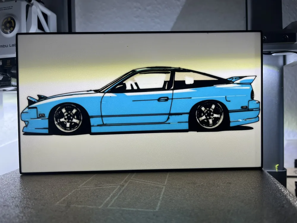 nissan 240sx Lightbox by Poppa MakerWorld: Download Free 3D Models