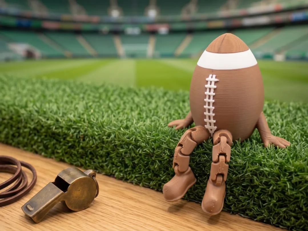 Articulated Flexi Football Buddy - Free 3D Print Model - MakerWorld