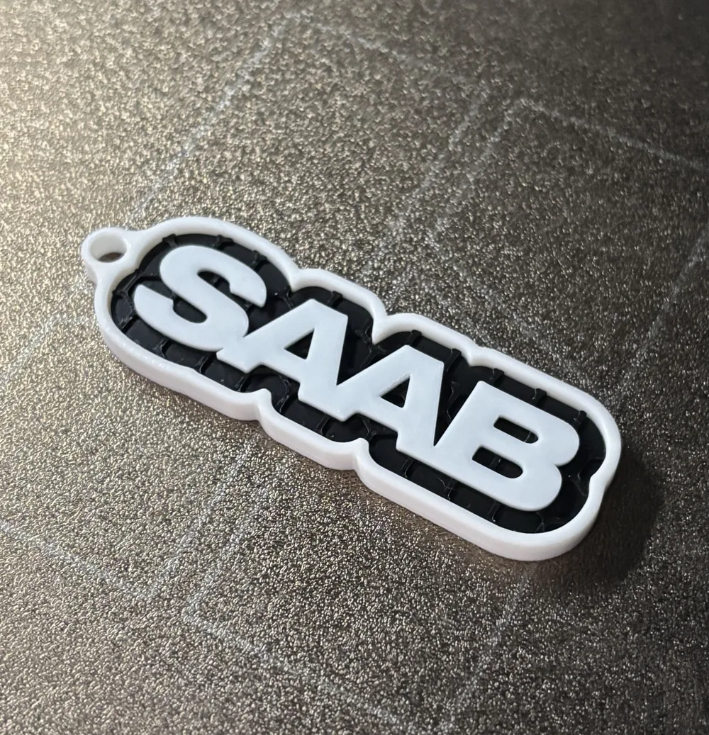 Saab Keychain by Krystian3D MakerWorld: Download Free 3D Models