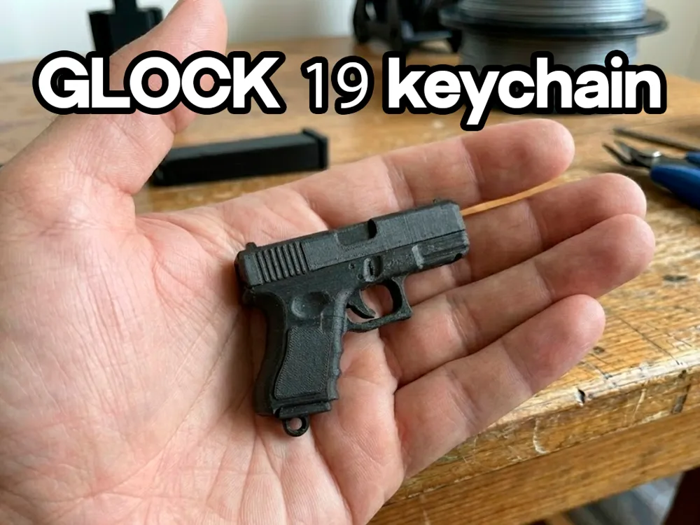 Glock 19 Keychain - Free 3D Print Model - MakerWorld